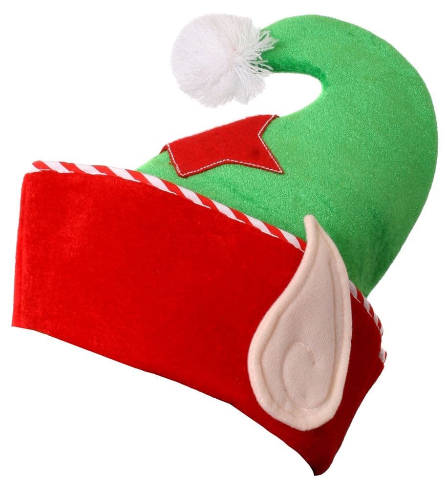 Deluxe Elf Hat With Ears Christmas Elf Hat Deluxe Elf Hat With Ears Christmas Elf Hat