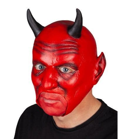 Devil Face Maskdevil, halloween, face, mask, horns, open,