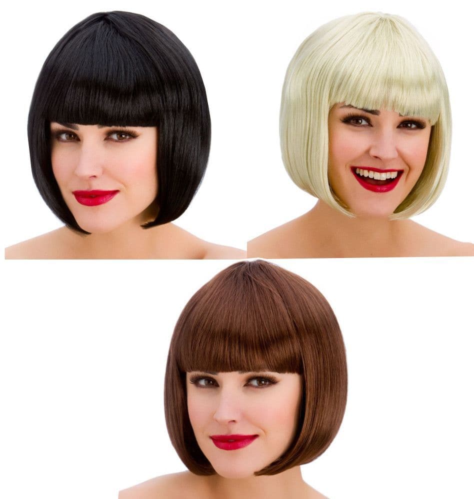 Diva Bob Wigs Natural - bob fancy dress wigs
