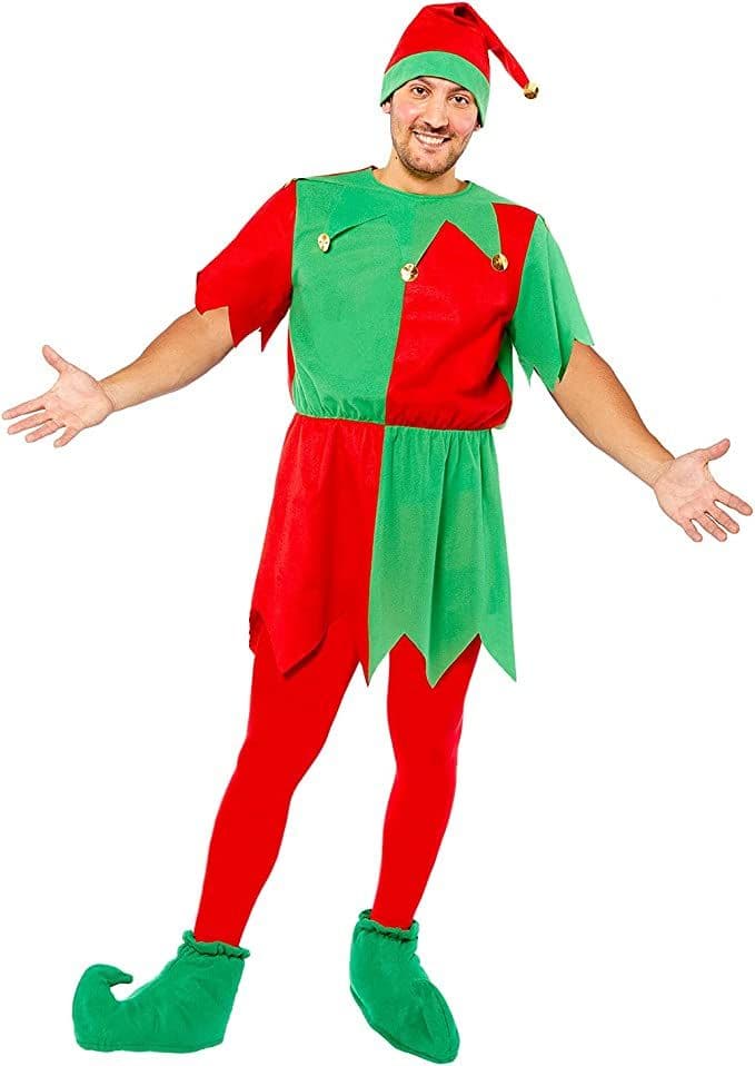 Elf TunicXL Father xmas costume, plus size Father Xmas fancy dress ...