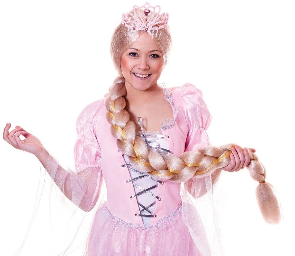 Fairytale Rapunzel Wig- fairy tale long plaited blonde wig