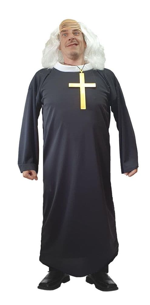 Plus Size Father Jack Priest Vicar Costume, plus size Vicar fancy dress ...