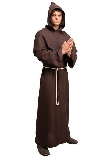 Medieval Monk Costume XLXL Monk costume, plus size Monk fancy dress ...