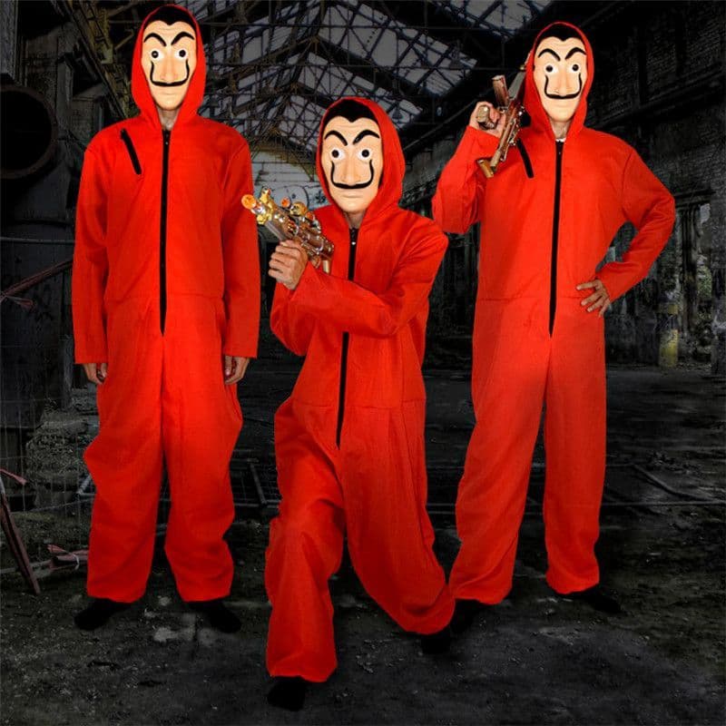 Money Heist Bank Robber Costume Plus Size,plus size Netflix TV costume