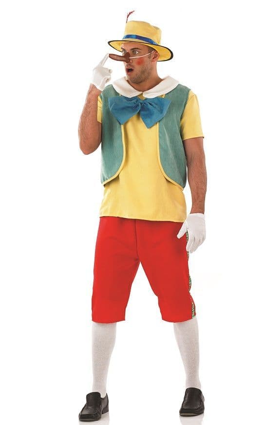 Pinocchio Puppet XL Costume (3660), plus size Men's fairytale fancy ...