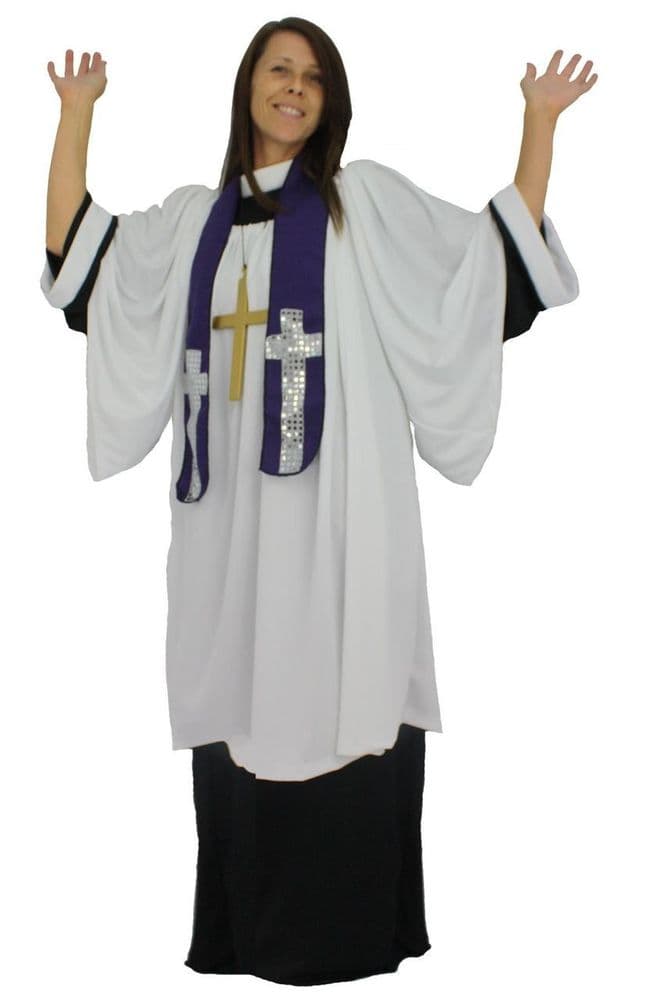 Plus Size Vicar of Dibley Costume - Unisex, plus size Vicar fancy dress ...