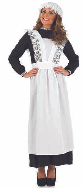 Victorian style house maid plus size fancy dress costume., plus size ...