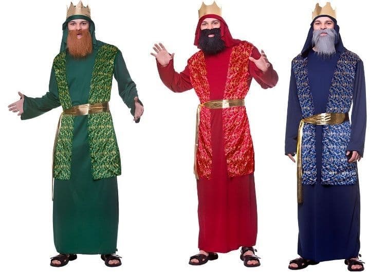 Wiseman CostumeXL Father xmas costume, plus size Father Xmas fancy ...
