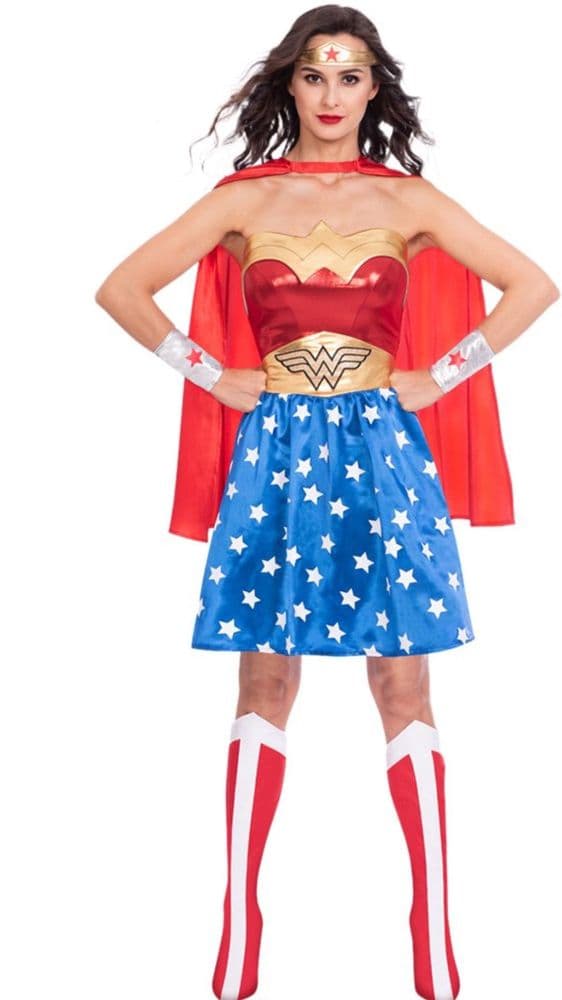 Wonderwoman Superhero Costume FC , plus size Superhero fancy dress costume