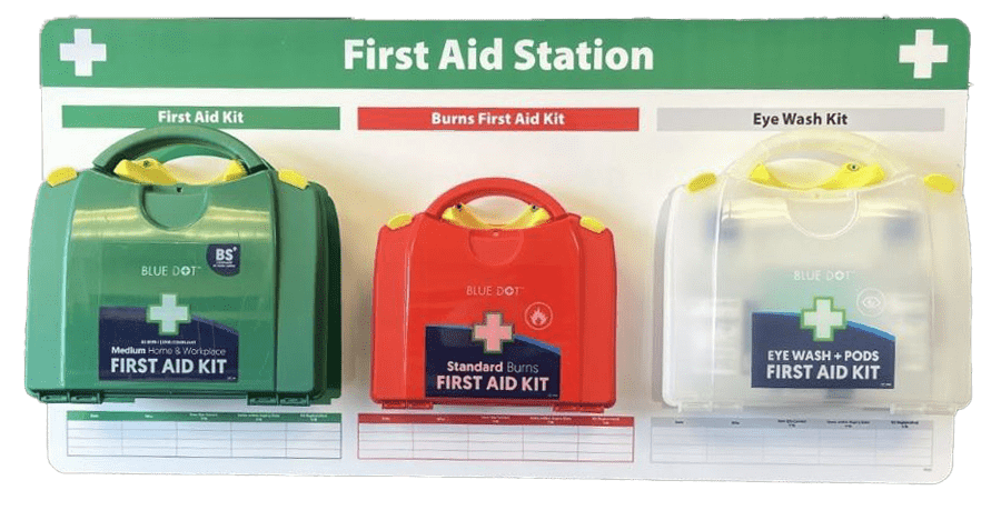 First Aid & Burns & Eye Wash Station