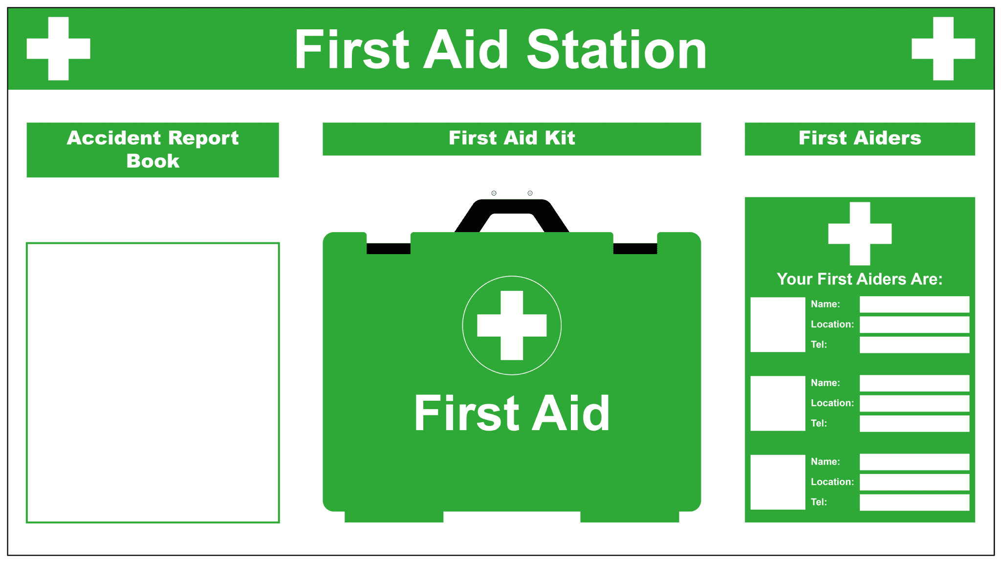 First Aid Station Board