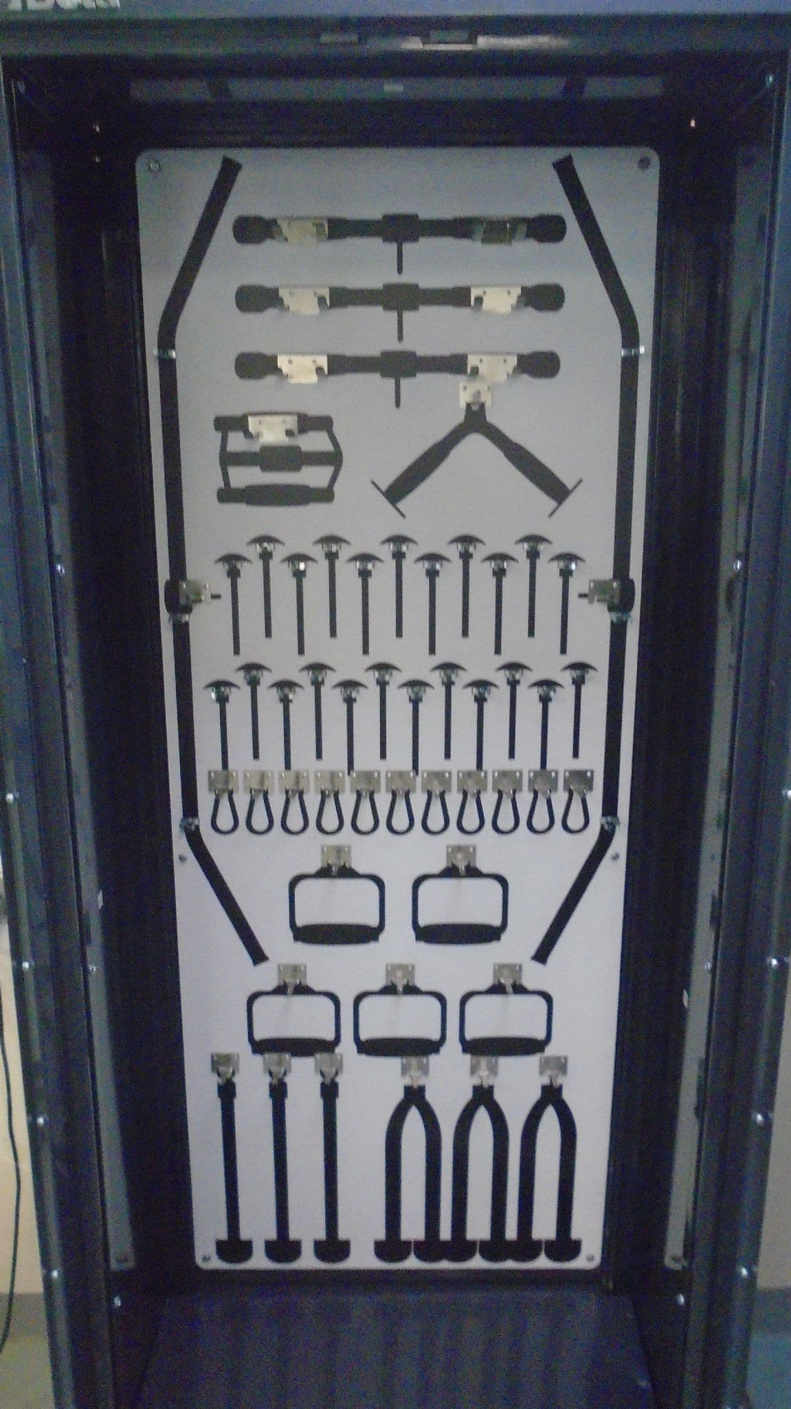 Gym Equipment Attachment Storage Board