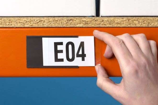 Magnetic Shelving / Racking Labels