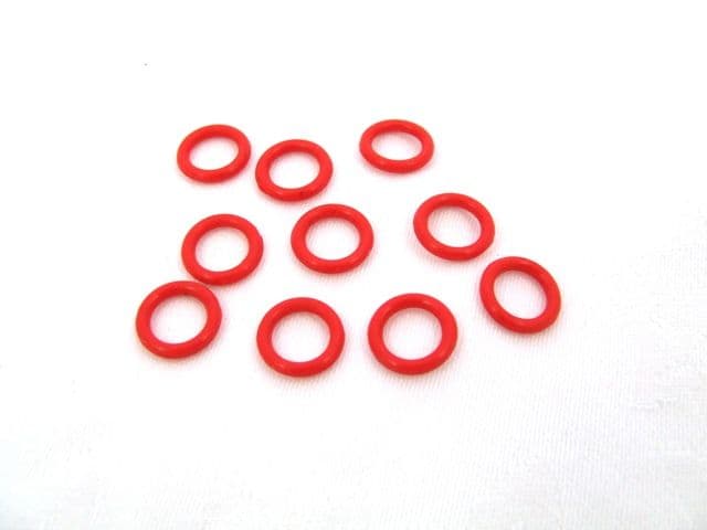 PVC Rings pack of 10 - Red