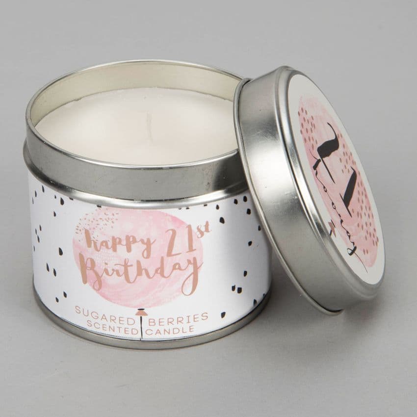 21st Birthday Candle In A Tin Gift ideas for girls 21st birthday ...