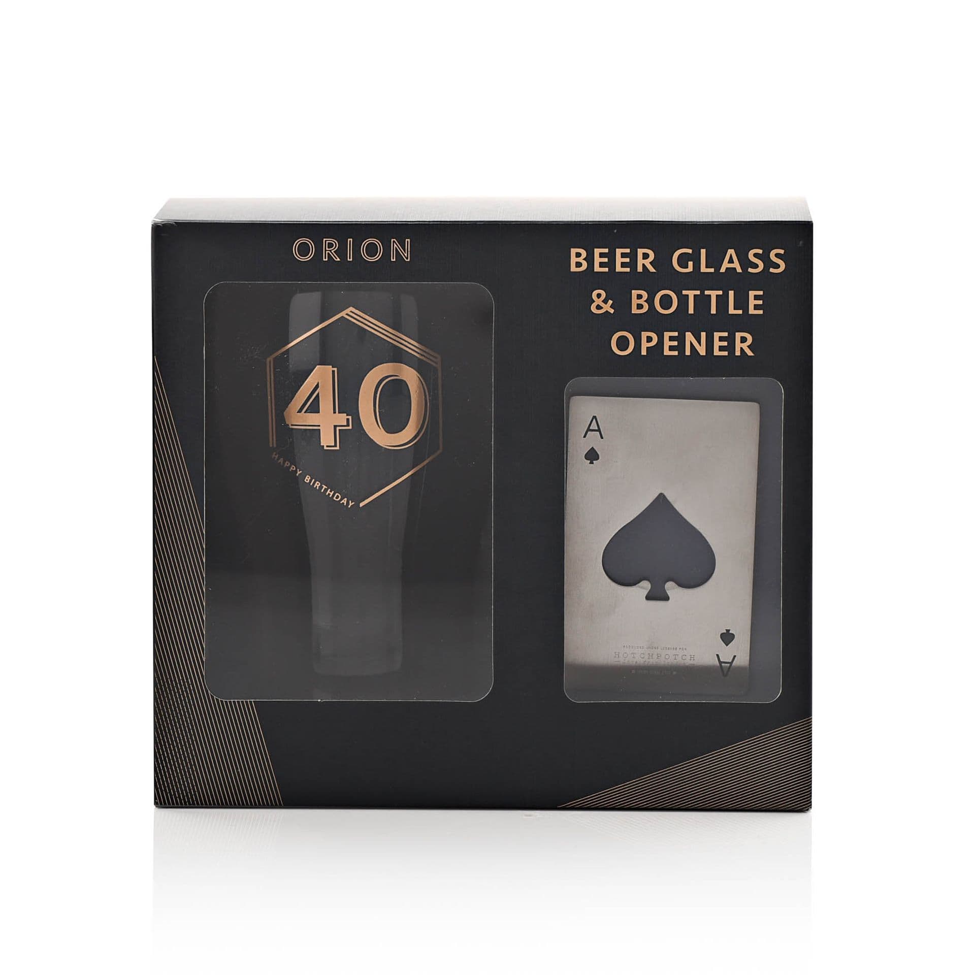 40th Birthday Beer Glass Bottle Opener Gift Set By Hotchpotch - cool ...