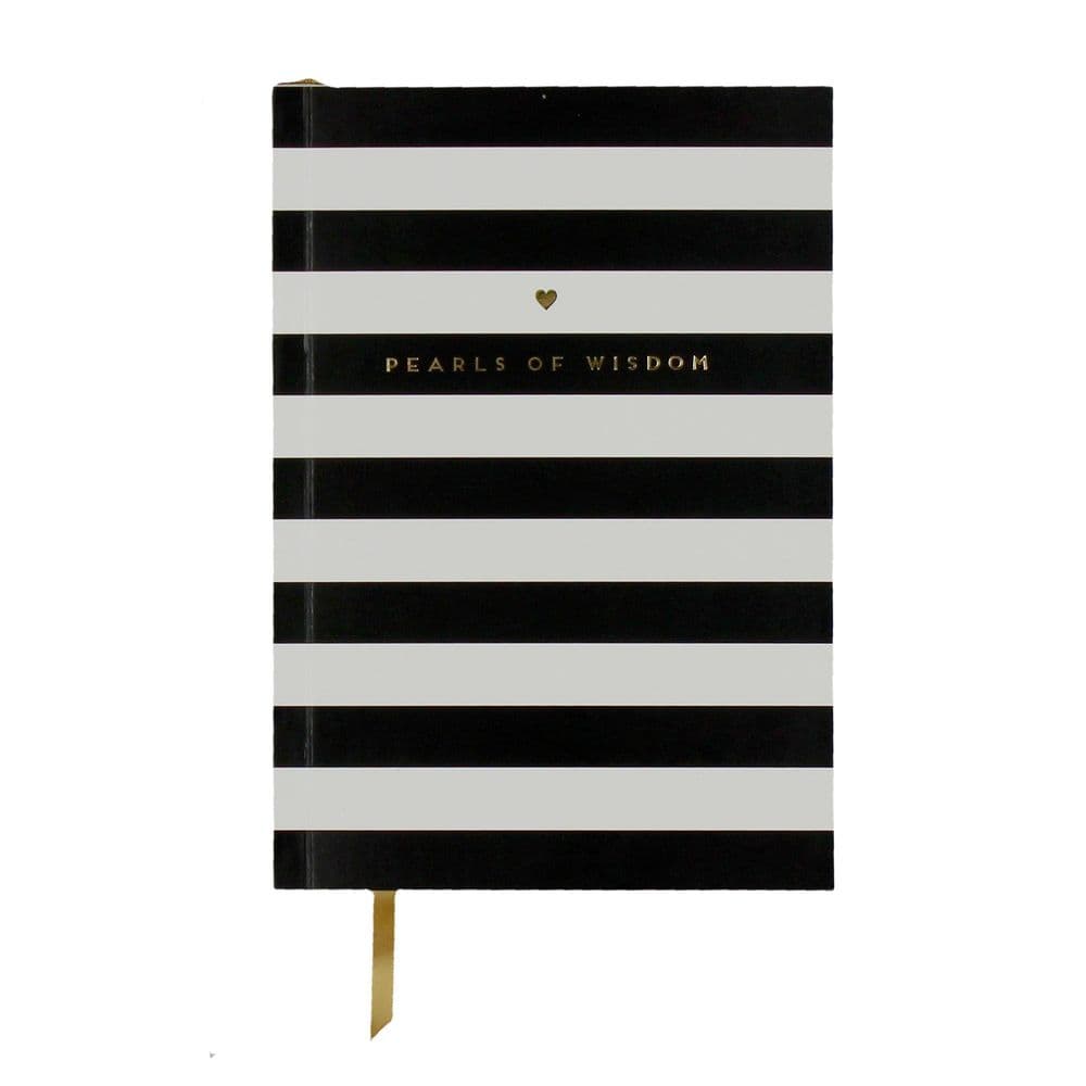 A5 Pretty Posh Black and White Stripe Notebook - Posh Office Study ...