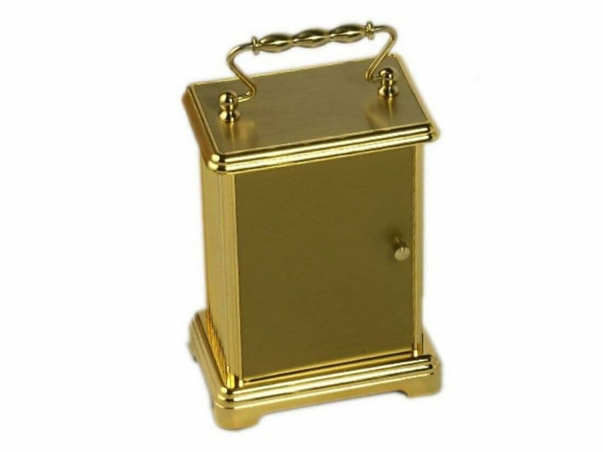 Classic Gold Carriage Clock By Wm Widdop Wedding Anniversary gift