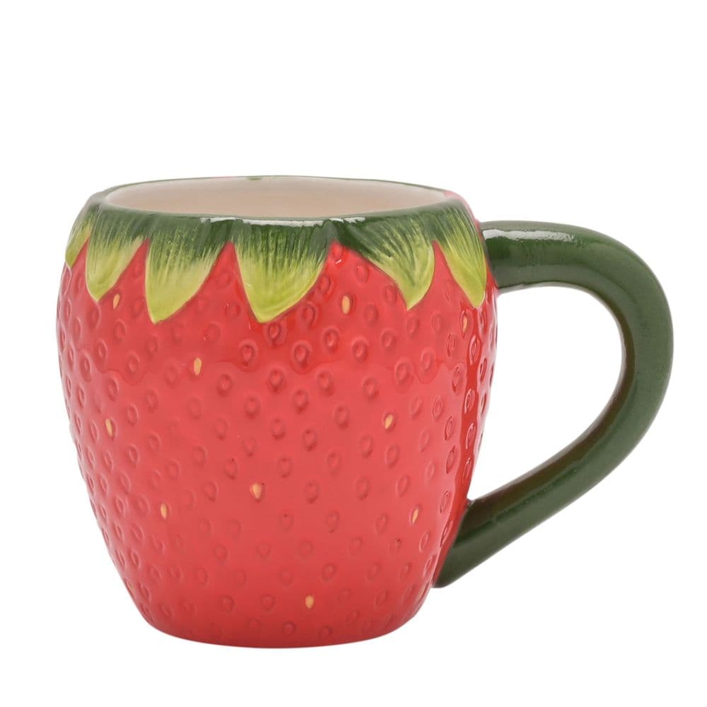 Cottage Garden Strawberry Shaped mug -quirky red strawberry large mug