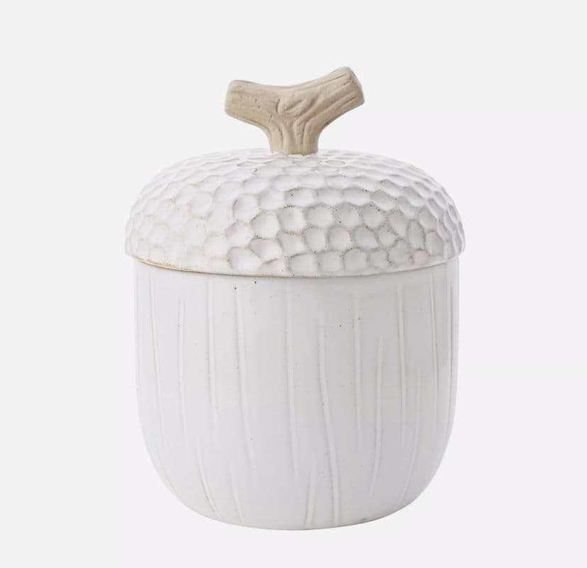 Country Living White Acorn Shape Storage Jar - Small 13 - Autumn ...