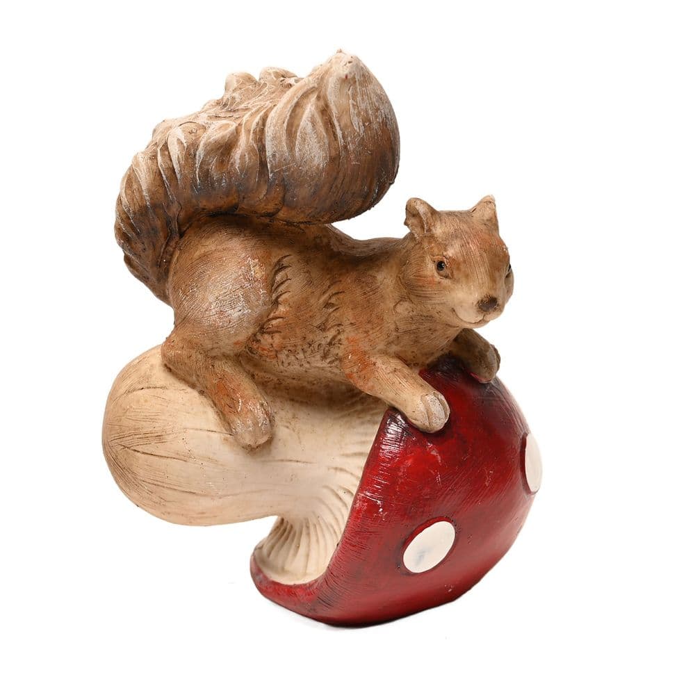 Country Living Squirrel On A toppled Mushroom Toadstool Ornament ...