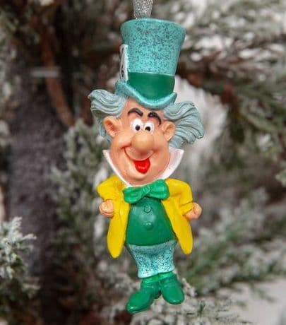 Disney Alice In Wonderland Christmas Tree Decorations Set Of 4 ...
