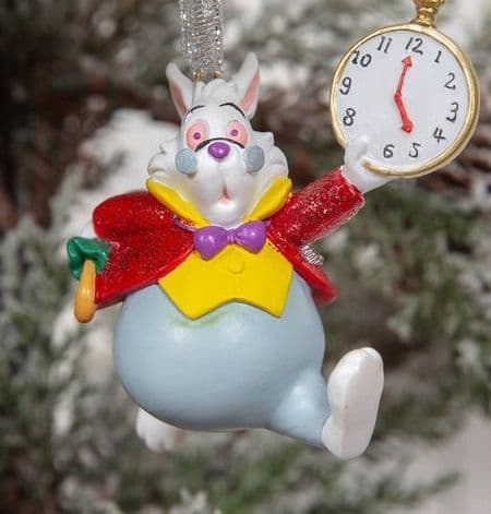 Disney Alice In Wonderland Christmas Tree Decorations Set Of 4 ...