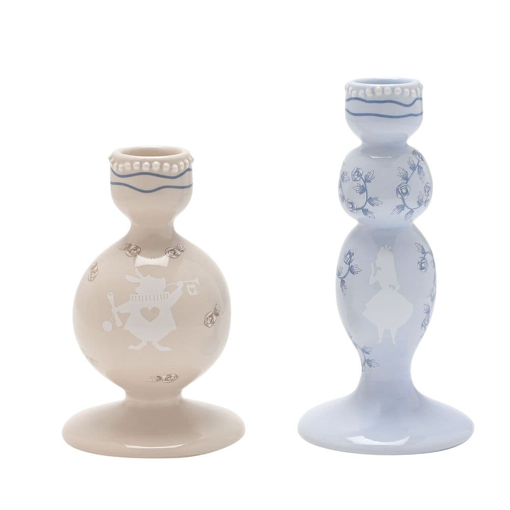 Disney Alice In Wonderland set of 2 vintage style candlesticks holders ...