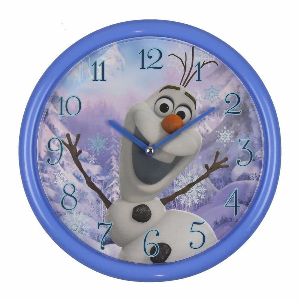 Disney s Frozen "Olaf" Blue Wall Clock For Children s Room 25cm