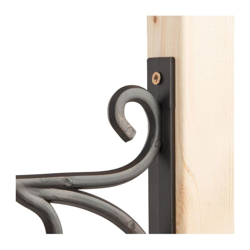 Hanging Station Clock On Wall Mounted Bracket Suitable for Home and Garden