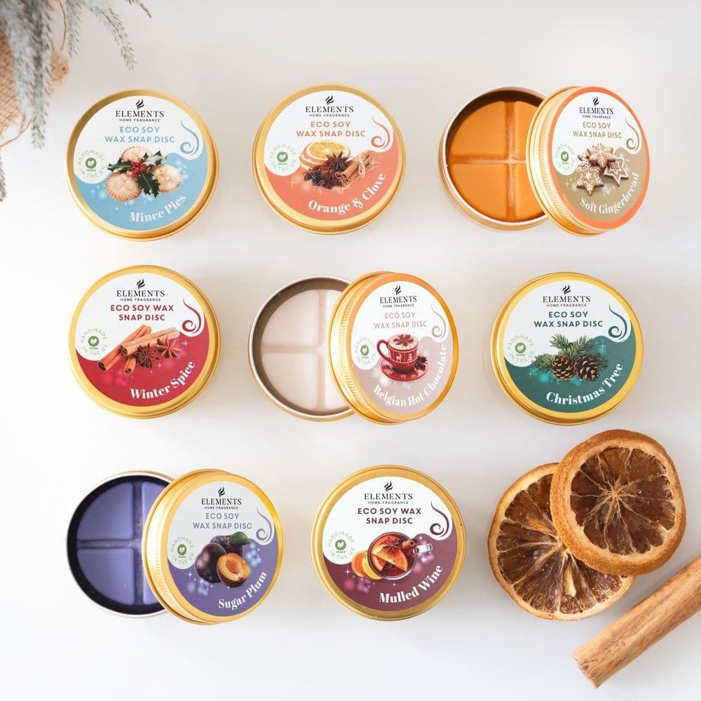 Home Fragrance Soy Wax Melt Gift Tins 15 Fragrances 100 Vegan