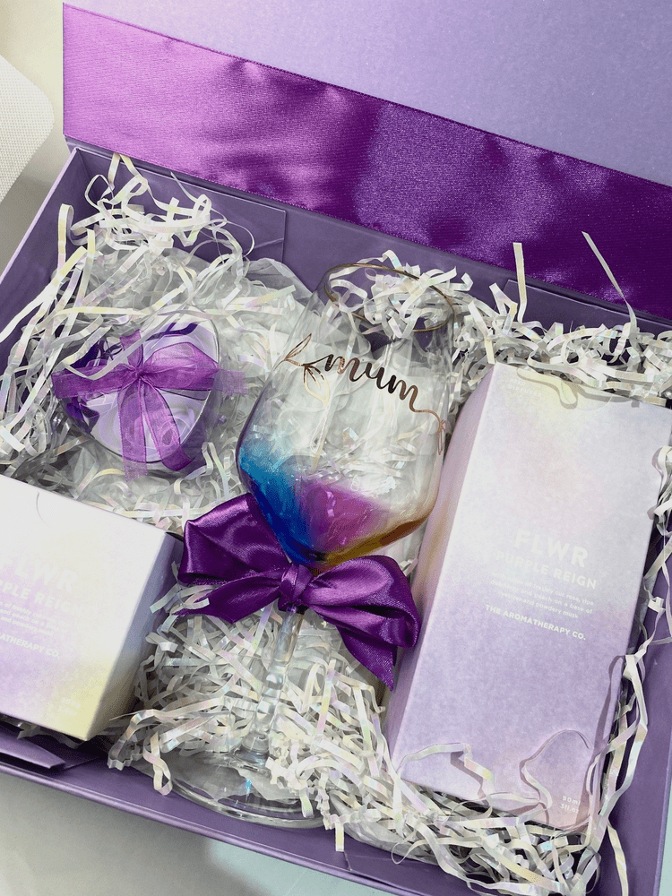 Large Ready To Go Gift Box For Mum - The Purple One - Purple Gift Box ...