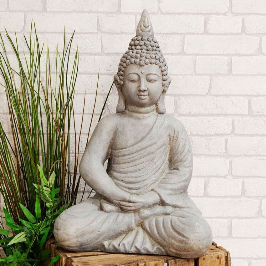 Large Sitting Buddha Meditating Statue Garden And Home Ornament