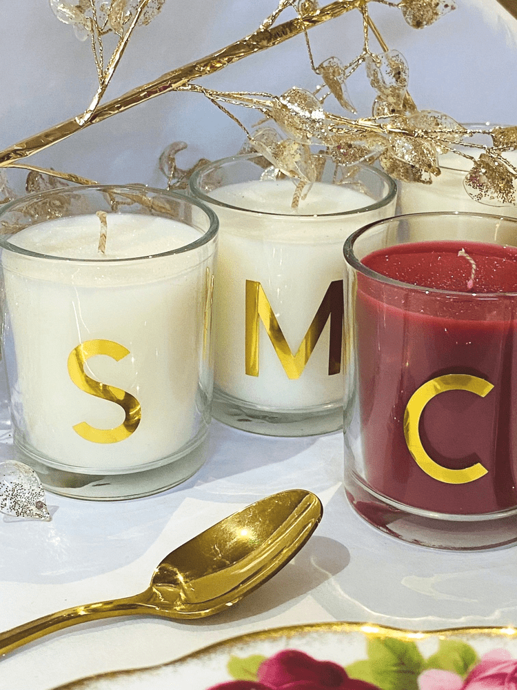 Monogrammed Mini Scented Candle Gift - 5 Fragrances/Colours - With any ...