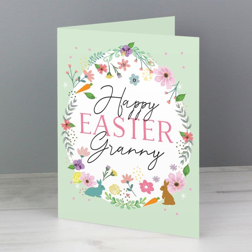 Personalised Easter Card - Easter springtime design Greeting Card ...
