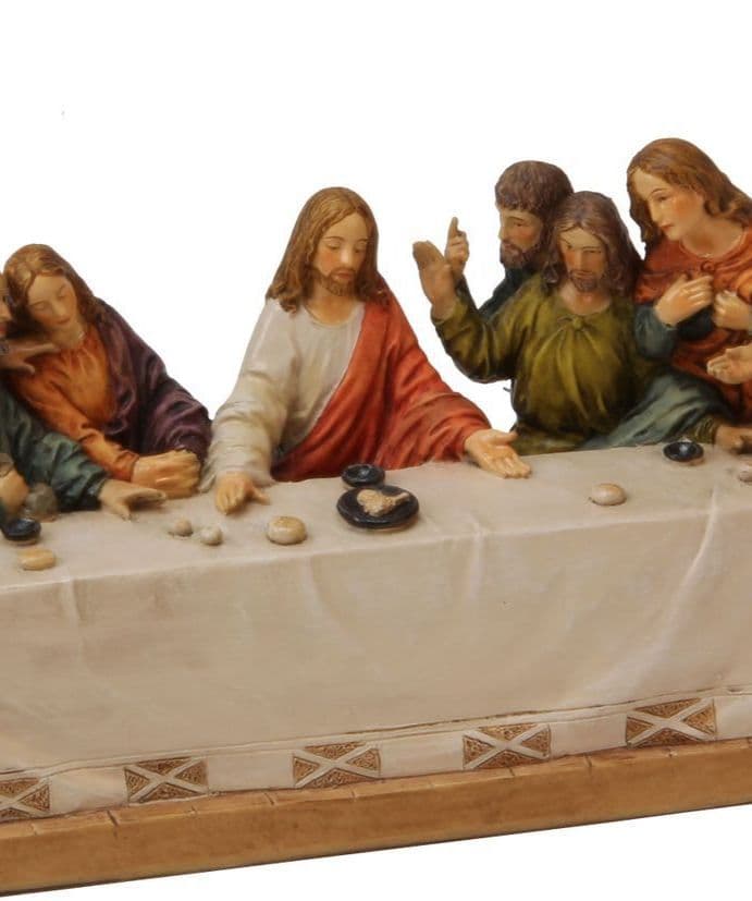 The Last Supper Religious Figurine Home Ornament - Hand Painted Da ...