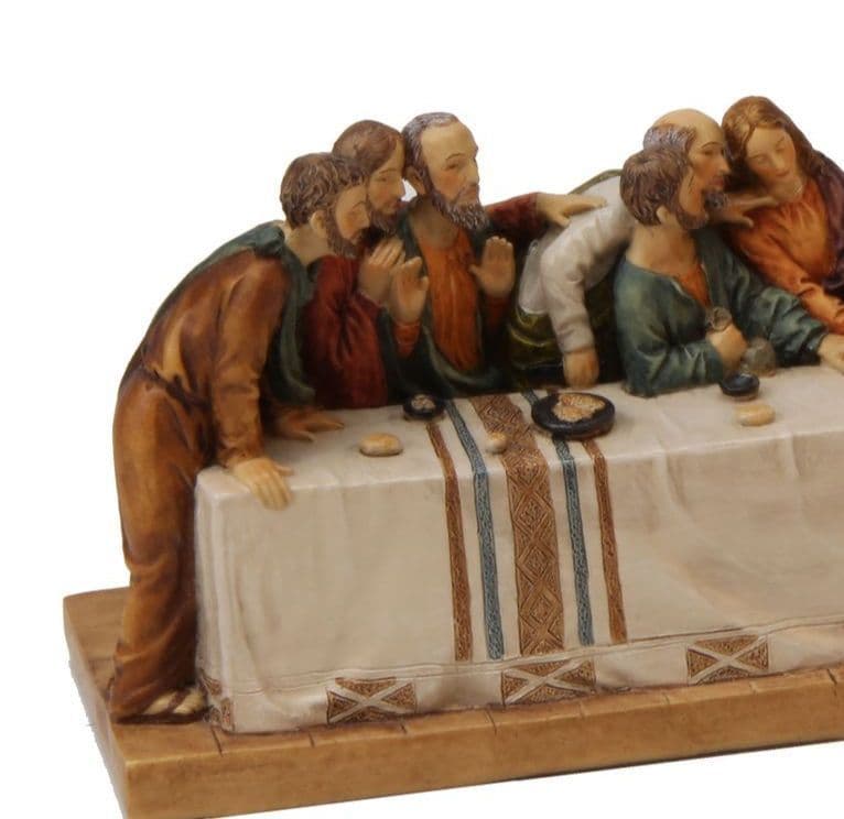 The Last Supper Religious Figurine Home Ornament - Hand Painted Da ...