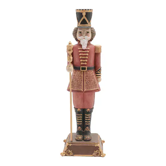 Large Traditional Standing Soldier Christmas Figurine in Vintage clothing
