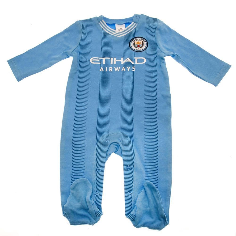 Manchester City Sleepsuit ES 6-9 Months | MCFC Merchandise [ Football ...