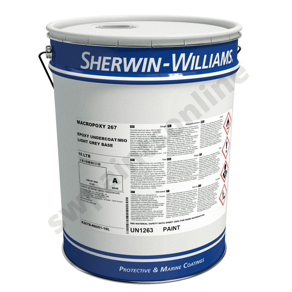 Sherwin-Williams Macropoxy 267 Two Pack Epoxy High Solids Micaceous ...