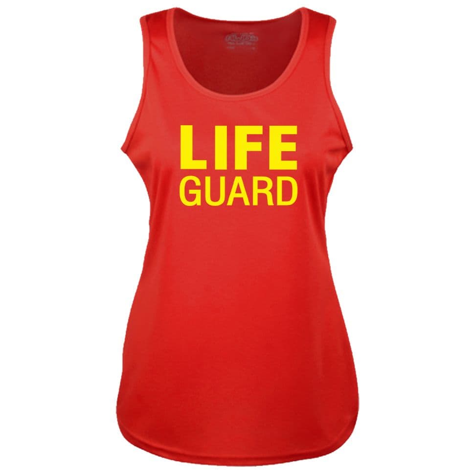 LADIES LIFE GUARD RED COOLTEX VEST