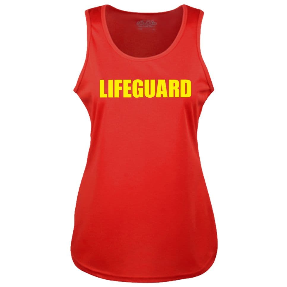 LADIES LIFEGUARD RED COOLTEX VEST