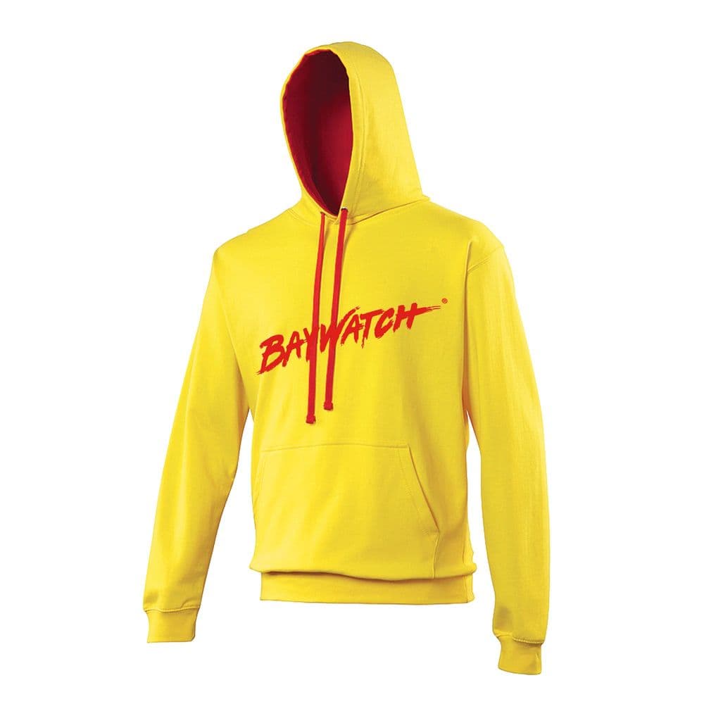 LICENSED BAYWATCH YELLOW CONTRAST HOODIE