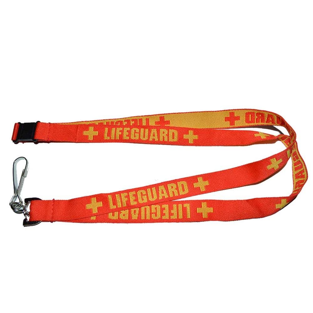 RED/YELLOW WOVEN LIFEGUARD LANYARD
