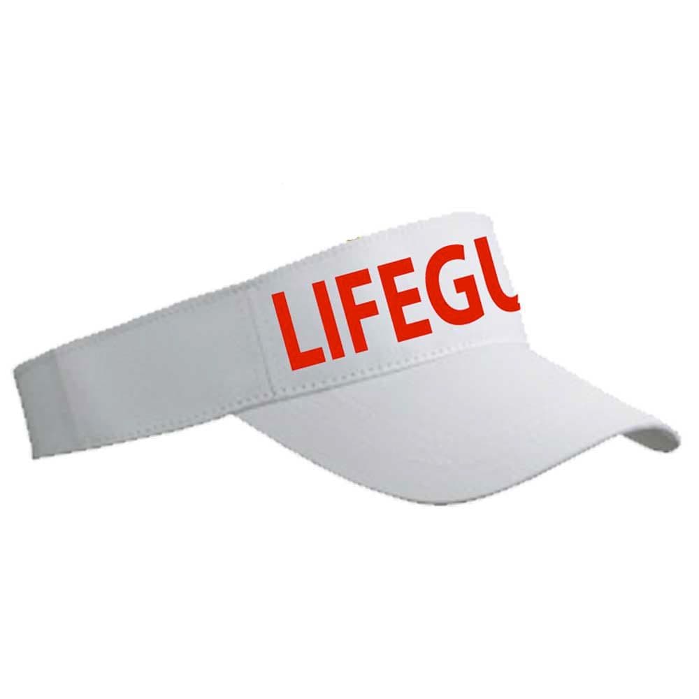 WHITE LIFEGUARD SUN VISOR