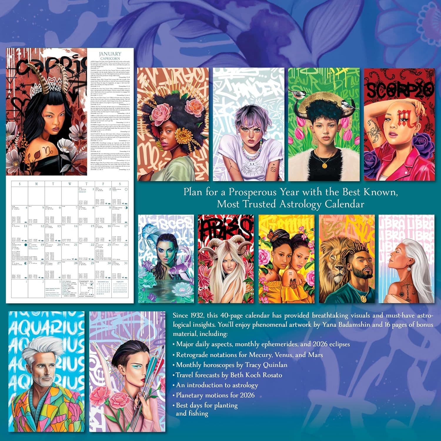 Llewellyn s Astrological Wall Calendar 2026