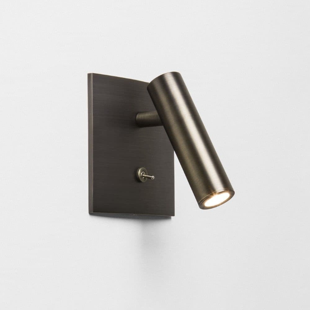 Astro 1058017 Enna Square Switched LED Reading Light Bronze