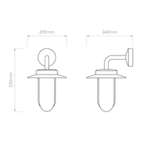 Astro 1096009 Montparnasse Wall Bronze | Light Bulb World