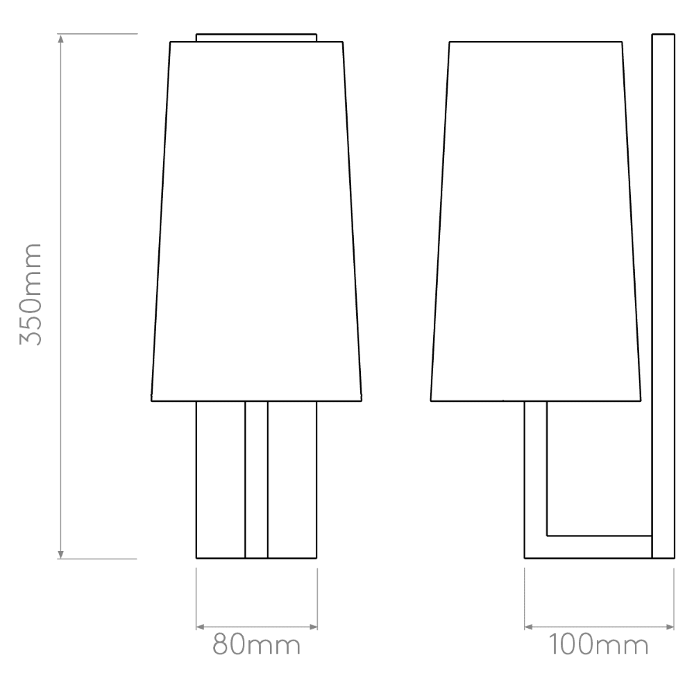 Astro 1214004 Riva 350 Wall Light Matt Nickel
