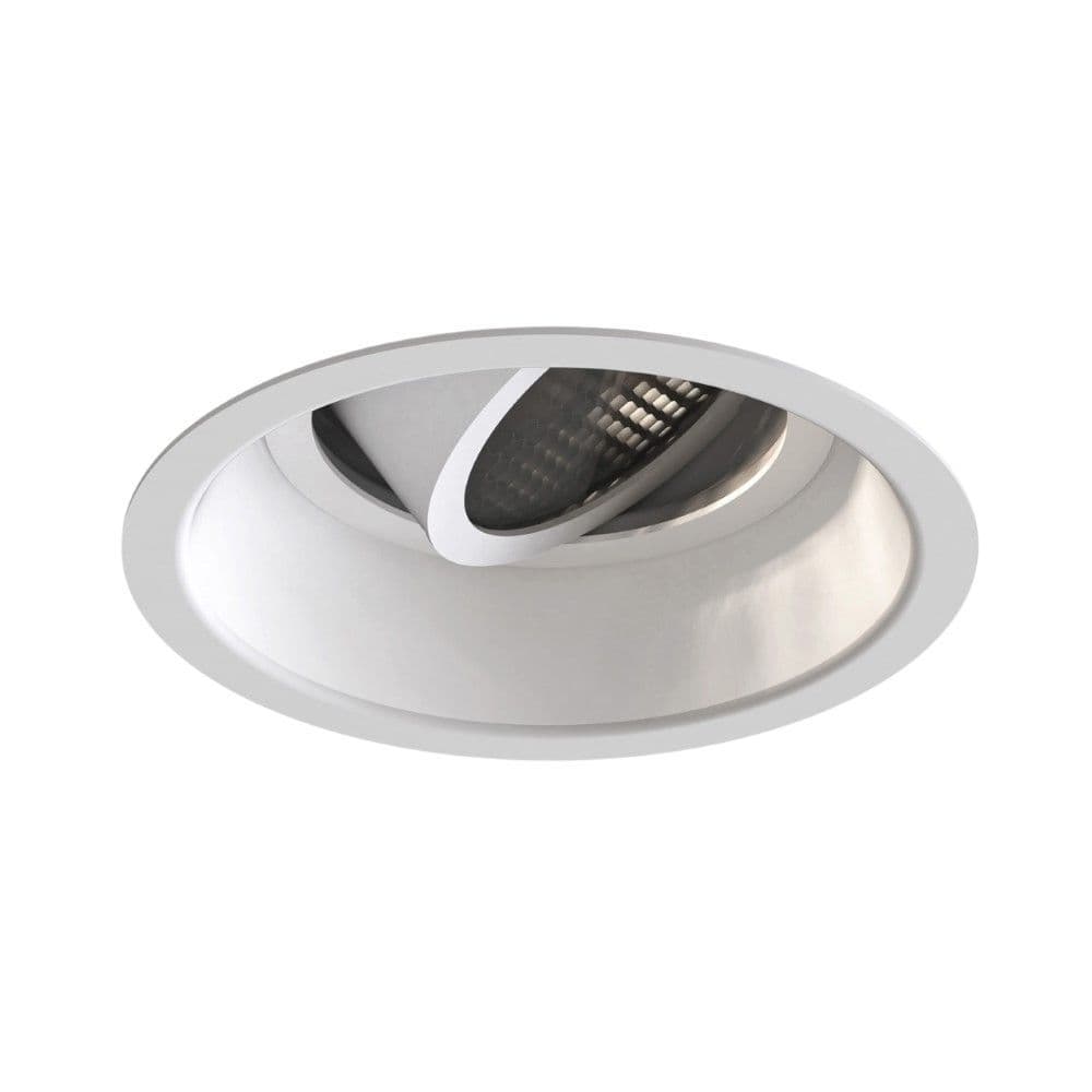 Astro 1249040 Minima Slimline Round Adjustable Fire-Rated Matt White ...